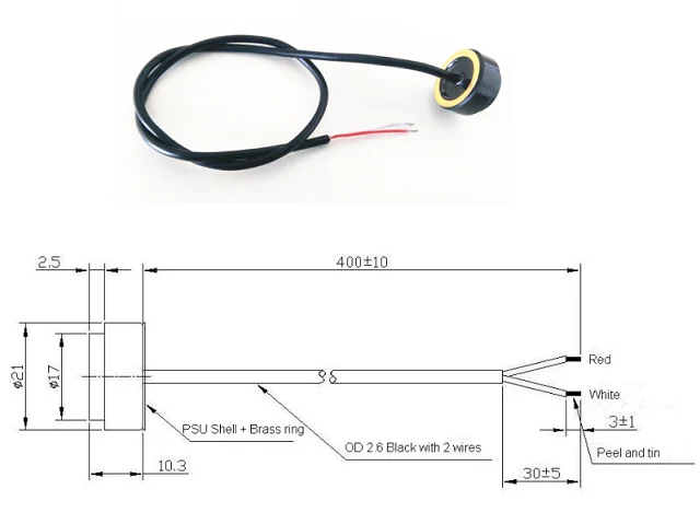 1mhz Piezo Waterproof Piezoelectric Piezoelectric Ceramic Ultrasonic ...