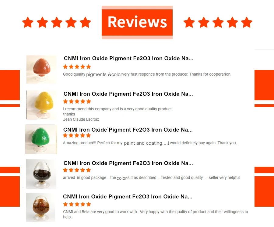CNMI Nano Iron Oxide Pigment FE2O3 Color Powder: Red, Yellow, Black ...