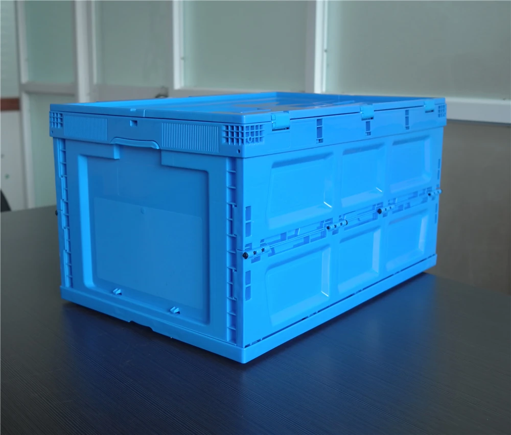 Blue Color Plastic Material Collapsible Type 25.6"x17.3"x14.1" Folding ...