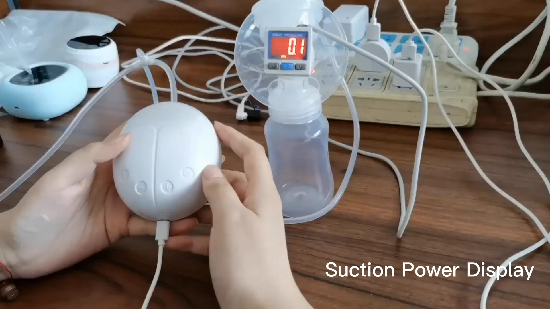 Bpa Free Electric Breast Pump Double Super Capacity Baby Breast Pump ...