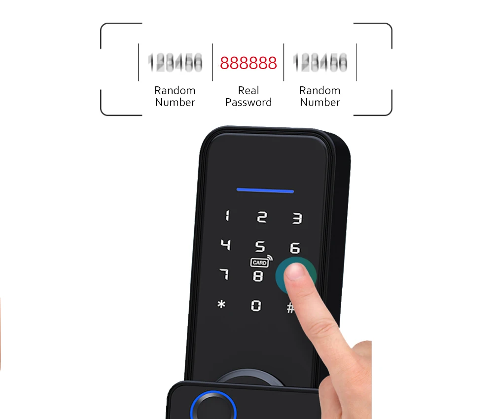 European Mortise Smart Door Lock Wifi Bluetooth App Electronic Keypad ...