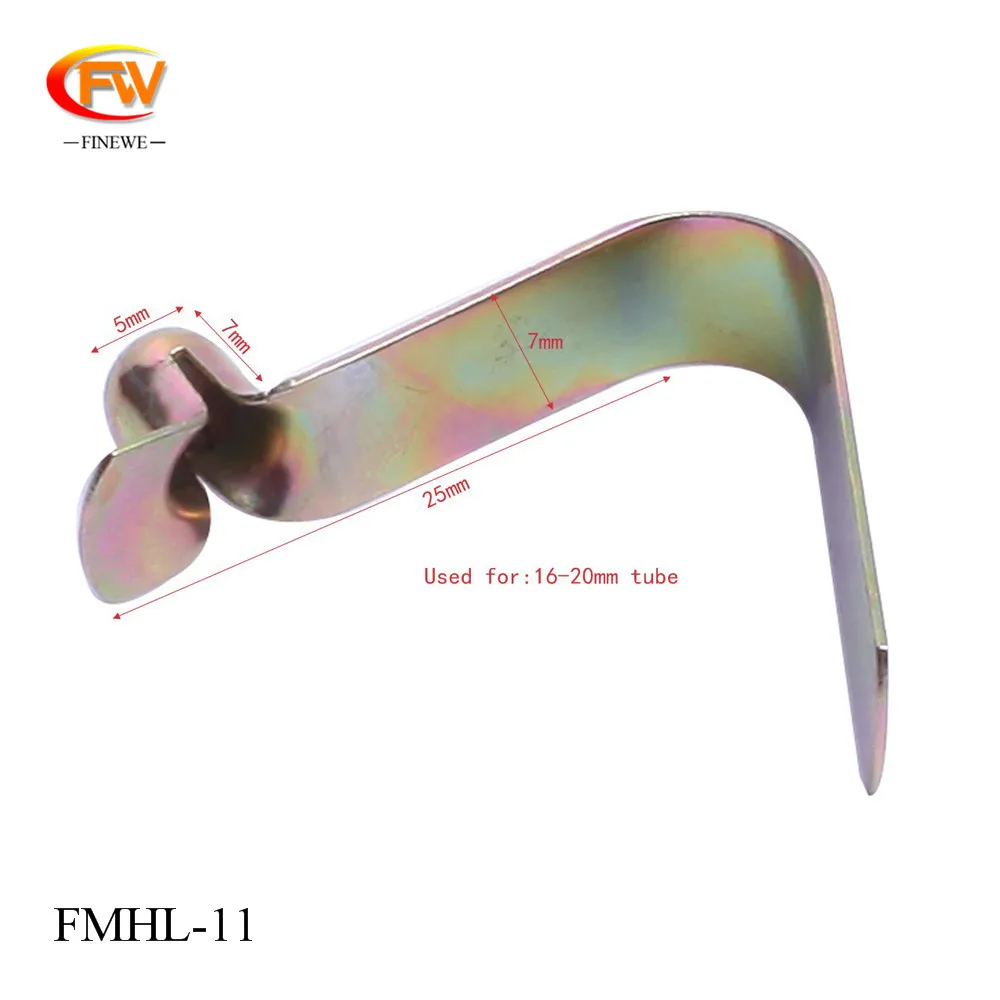 Galvanized Flat Metal V Shape Spring Button Lock Clips