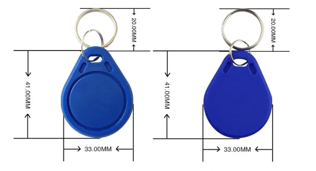 125khz Proximity ID Card Chip EM 4100 RFID Tag Keyfob
