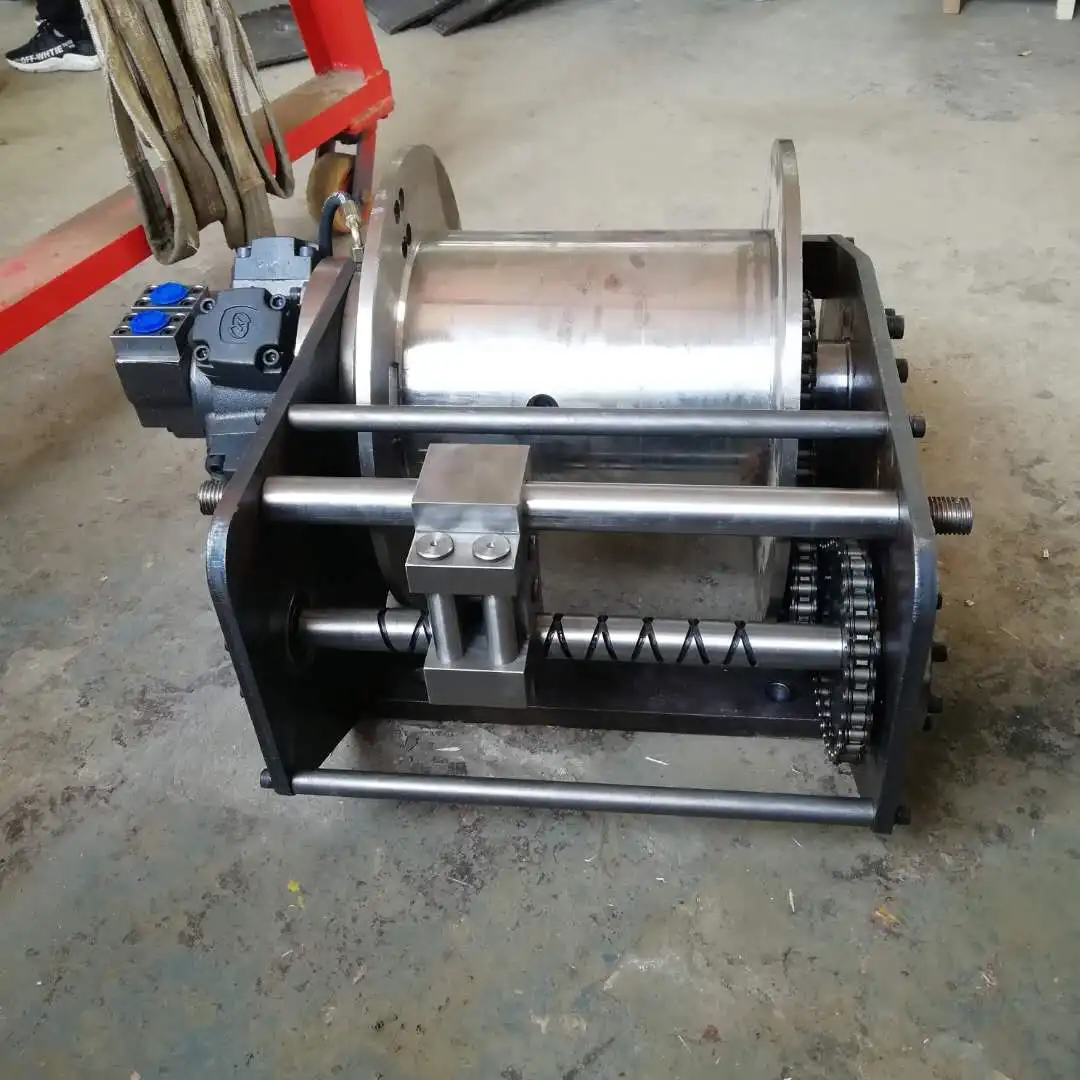 Customized Hydraulic Hauling Fishing Net Winch with Spooling Device
