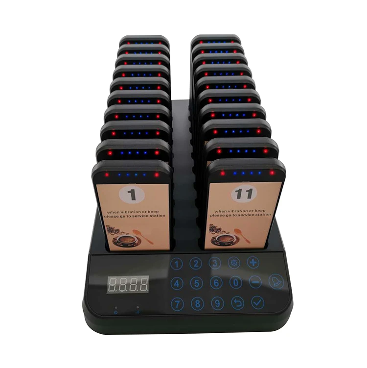 Cafe Bar Restaurant Table Buzzer Pager Waiter Service Call Wireless ...