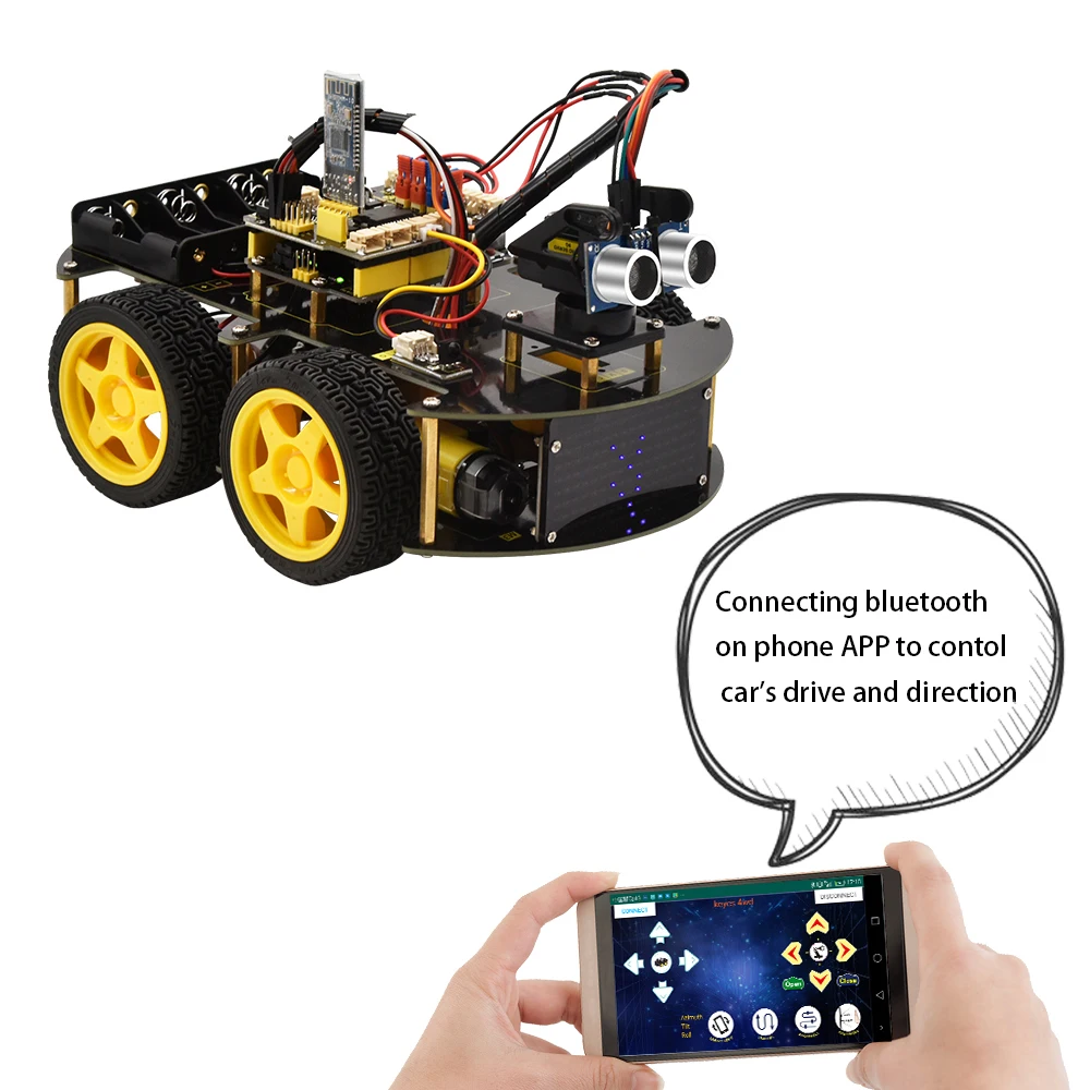 Mini Tank Robot Upgraded V2 Two-drive Tracked Vehicle Robot Small Car ...