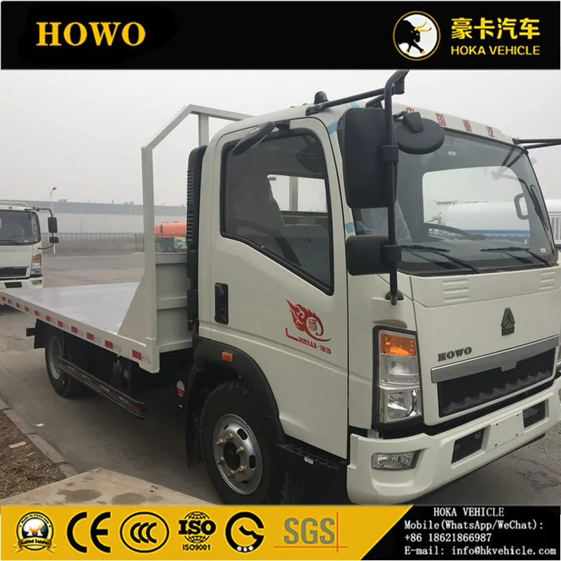 SINOTRUK HOWO 4x2 116HP Flatbed Lorry Truck - 8000kg Capacity