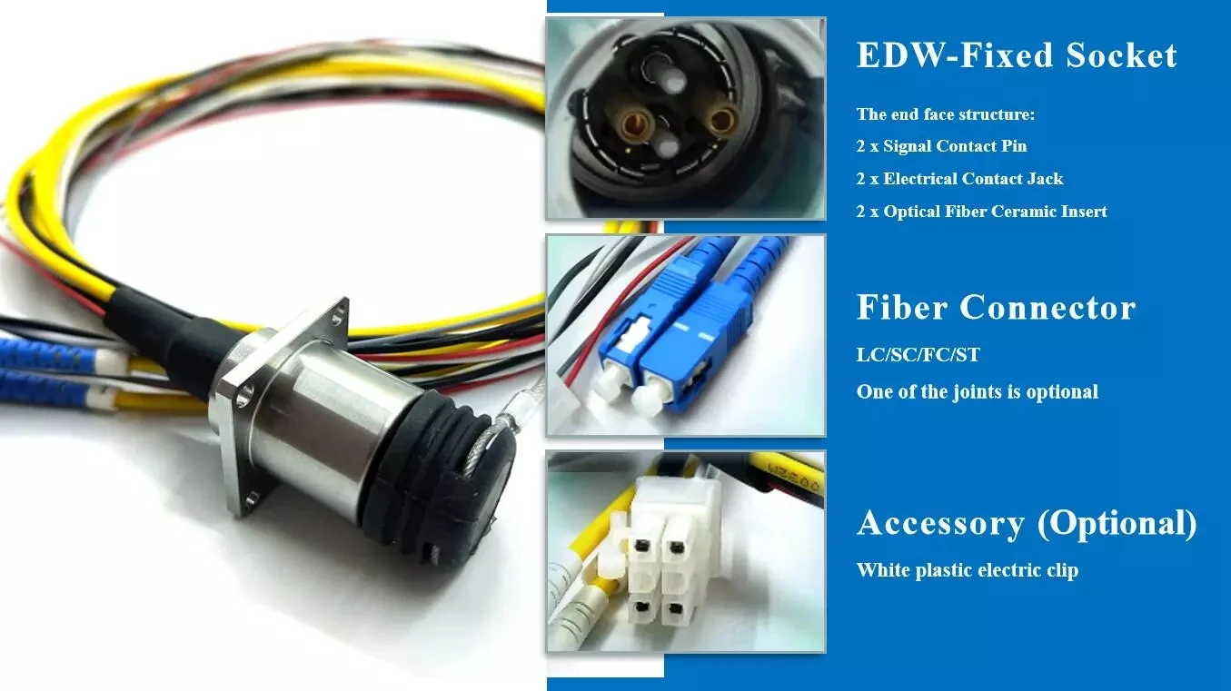 FUW-PUW 3K.93C Hybrid Cable - Compatible Camera to Fiber Connectors
