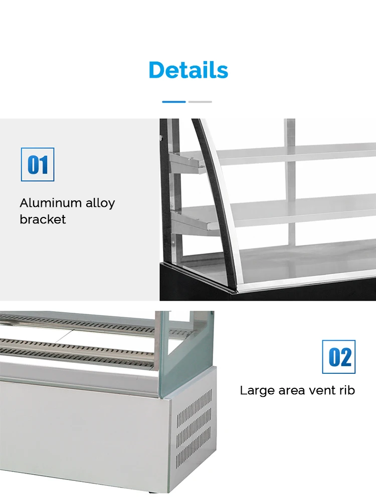 Supermarket Commercial Counter Top Cooler Upright Cake Chiller with ...