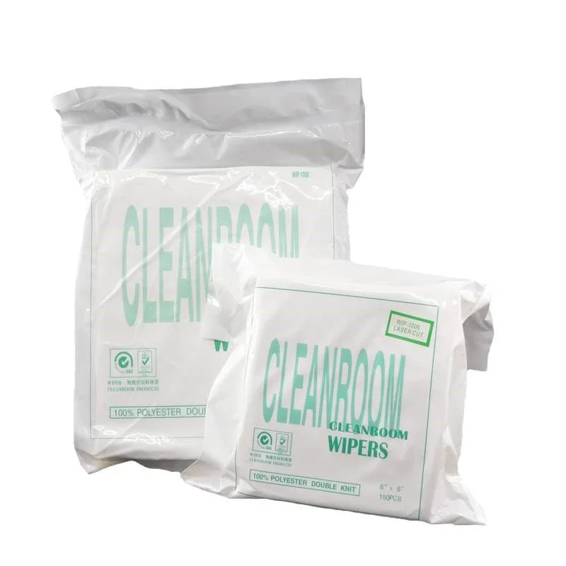9x9" Class 100 Polyester Cleanroom Microfiber Wiper/ESD Lint Free ...