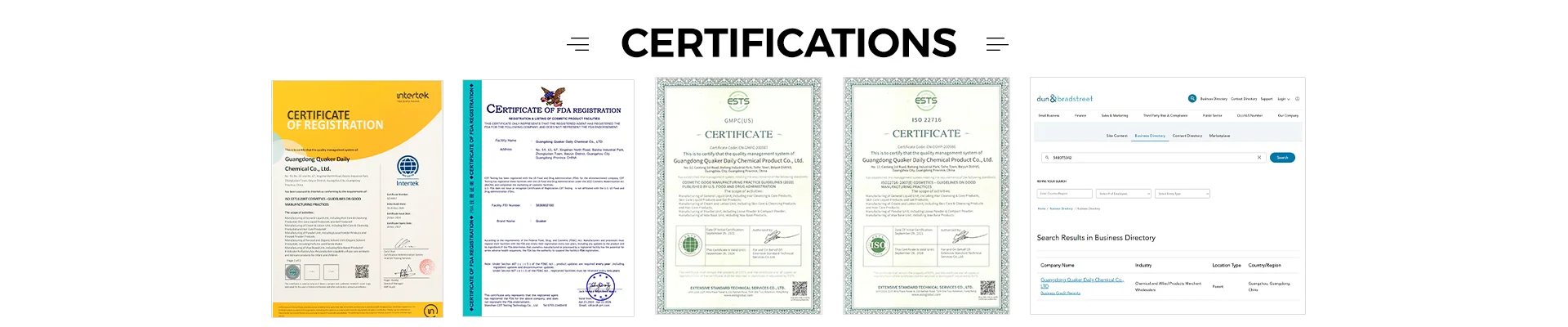 Company Overview - Guangdong Quaker Daily Chemical Co., Ltd.