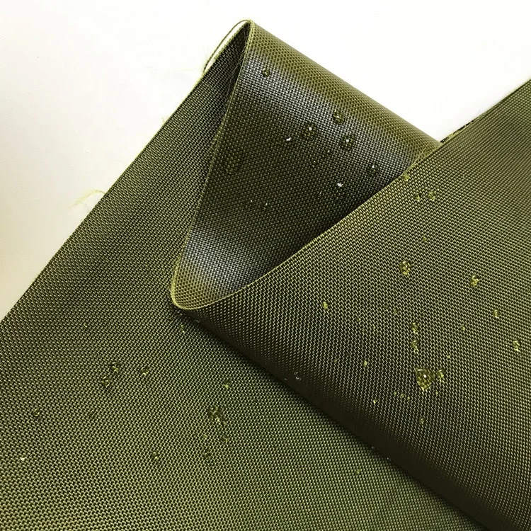 High Tensile Strength Fabric Waterproof Pu Coated Army Green 1000d ...