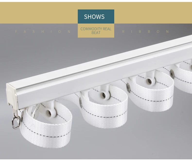 Aluminum Ceiling Sliding Double Ripple Fold Wave Shape Curtain Rail ...