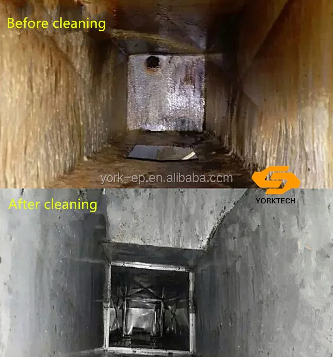 200-500mm Kitchen Grease Duct Cleaning Machine with Water Spray