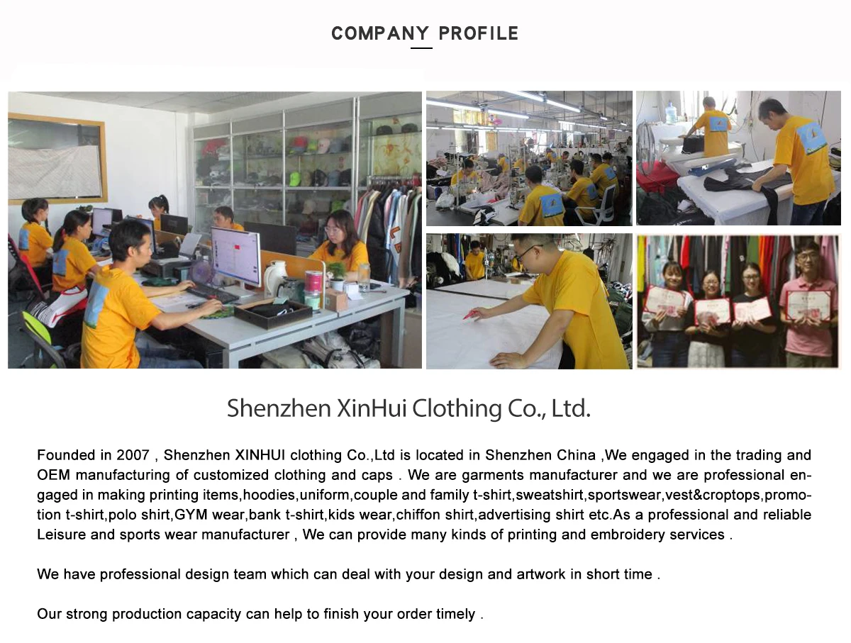 Shenzhen XINHUI Clothing Co., Ltd. - Casual Wear; Sports Wear; T Shirts ...