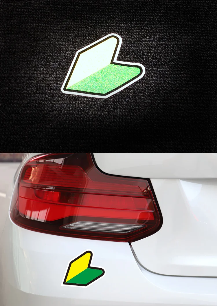 Novice Shield Style Hellaflush Reflective Sticker Custom Decorative ...