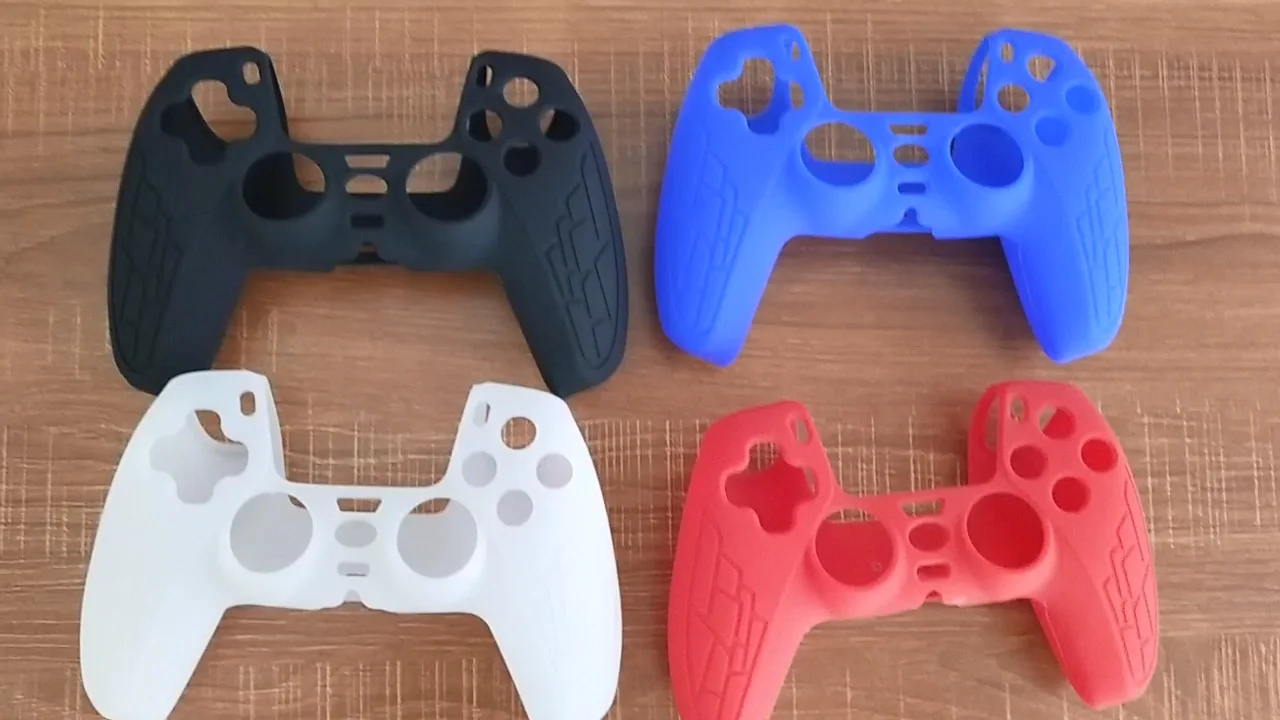 Anti-slip Black For Sony Play Station 5 Protective Silicone Case Ps5 ...