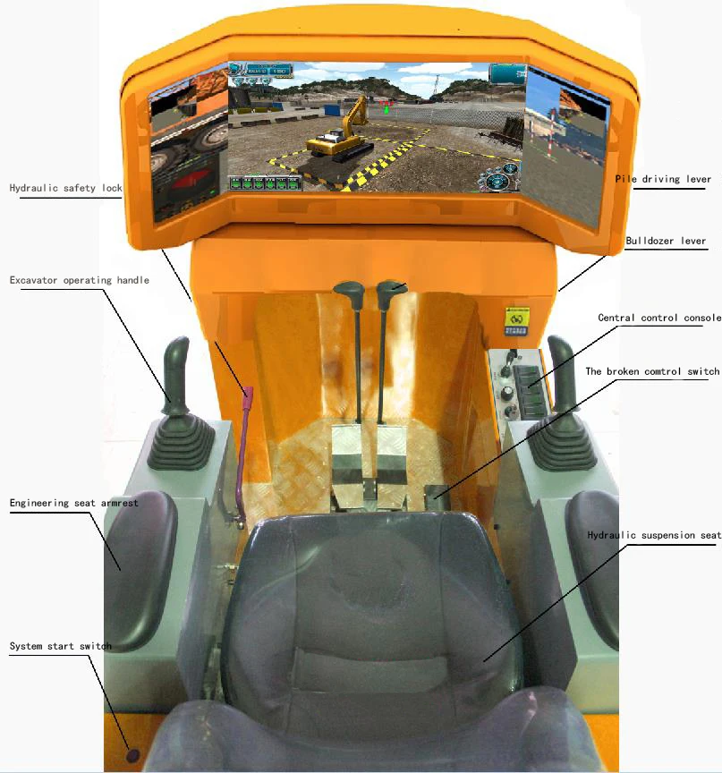 New 3d Forklift Simulator 48inch Displayer - Buy 3d Forklift Simulator ...