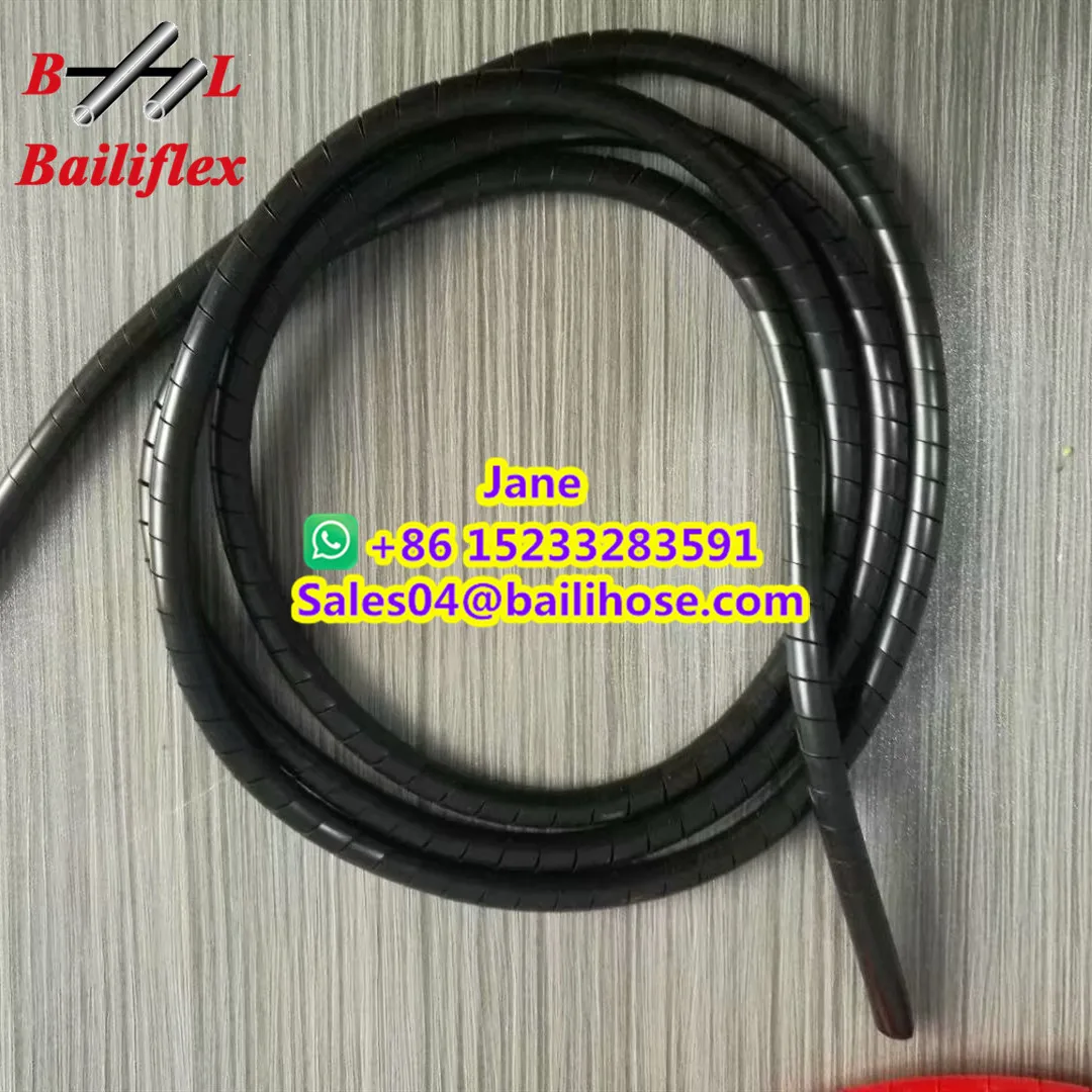 Durable Hydraulic Hose Protection with Spiral Wraps