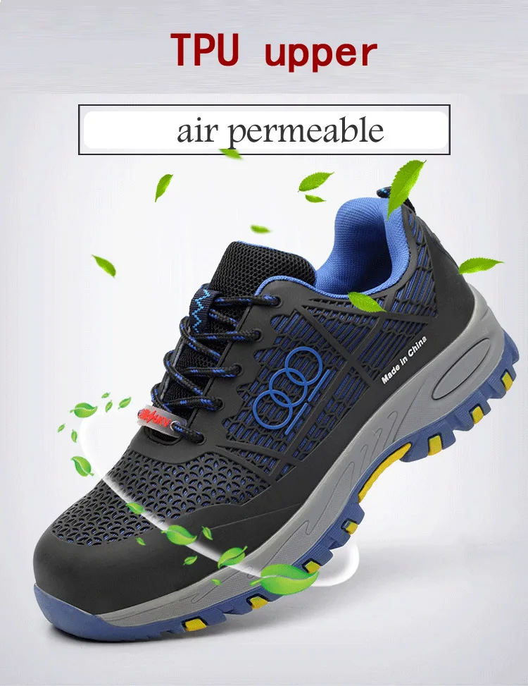 Pu/tpu Outsole Sport Style Ladies Mens Black Work Rubber Safety Shoes ...