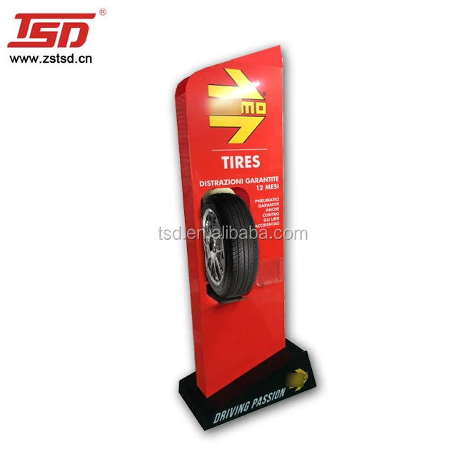 Eco-friendly Tire Display Stands for Promotional Advertising