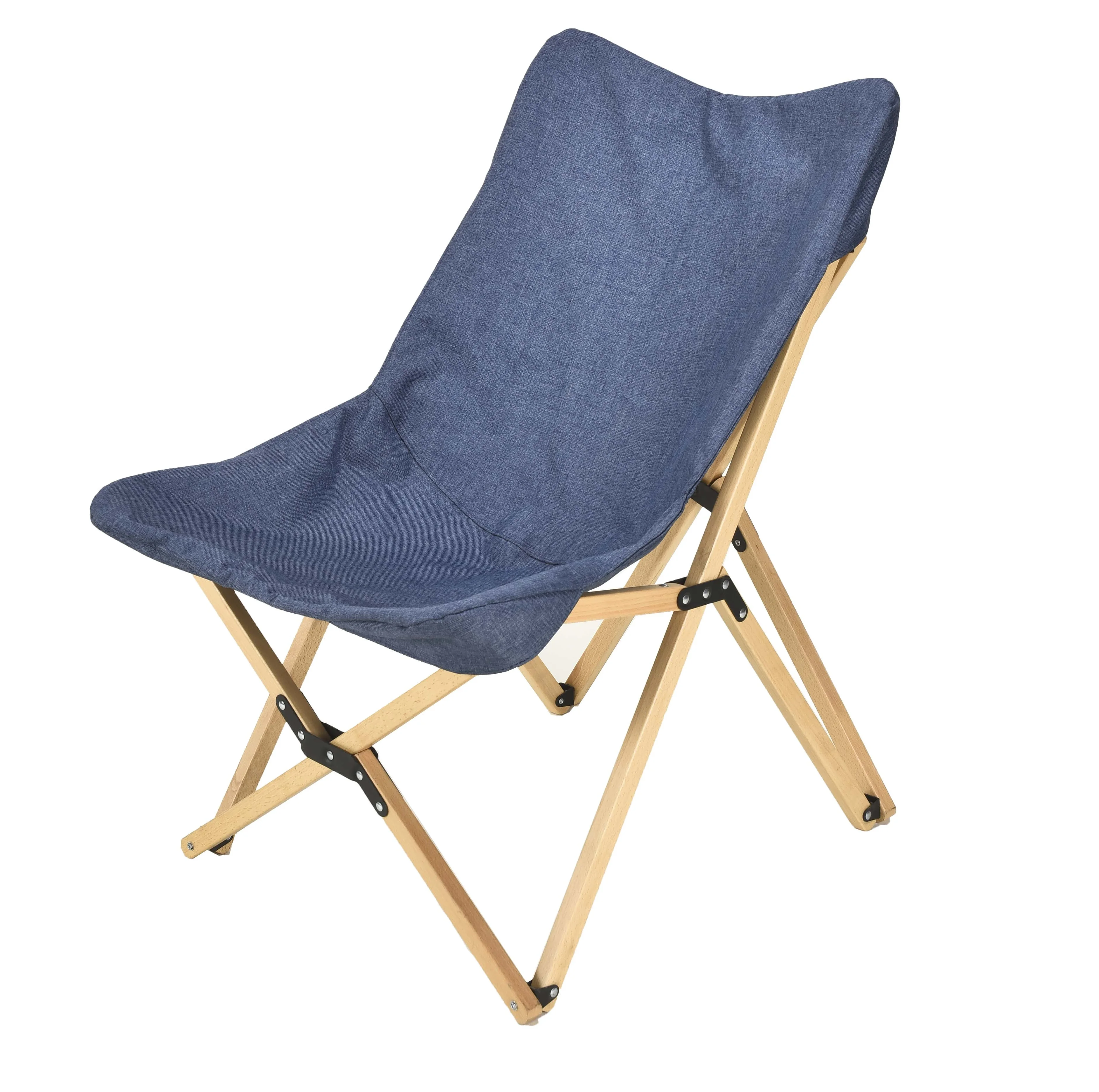 Outdoor Furniture Camping Folding Wood Frame Butterfly Shape Wooden ...