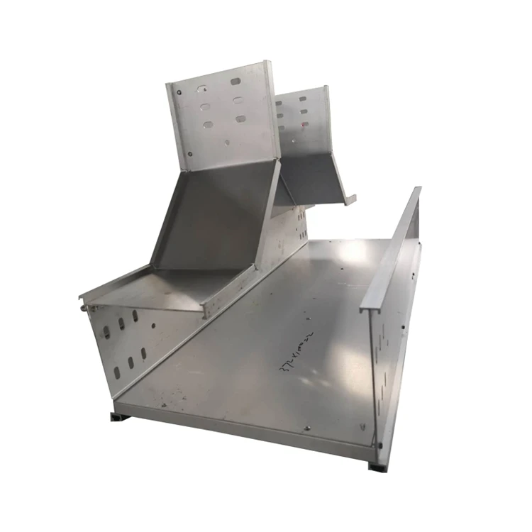 Galvanized Zinc-Coated Cable Tray Trough Type Cable Tray Horizontal ...