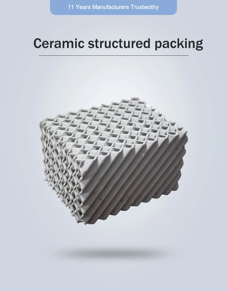 250y 350y 500y 700y Ceramic Corrugated-plate Structured Packing - Buy Ceramic Corrugated-plate ...