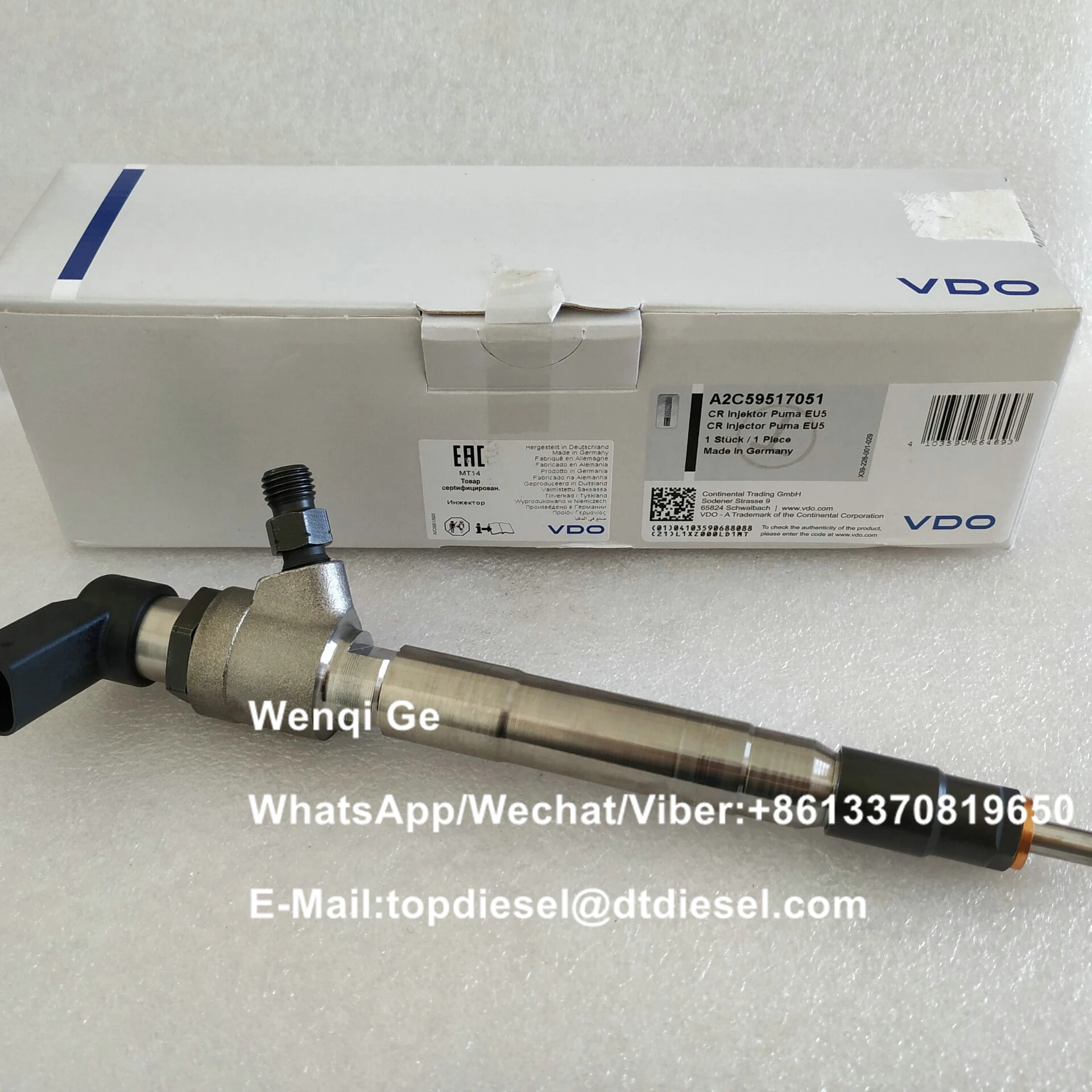 Vdo Common Rail Injector A2c59517051 Bk2q-9k546-ag For Citroen,Ford,Land Rover,Peugeot - Buy ...