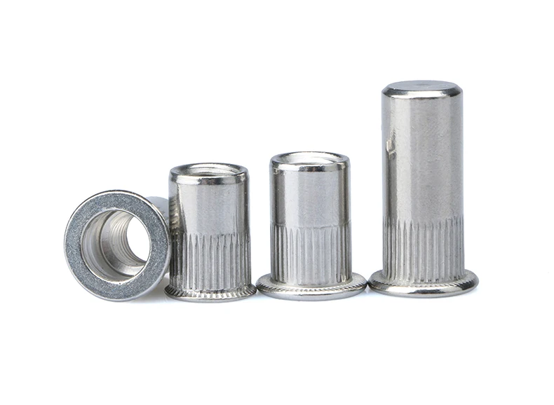 M4 - M12 304 Stainless Steel Flat Head Closed End Knurled Rivet Nuts ...