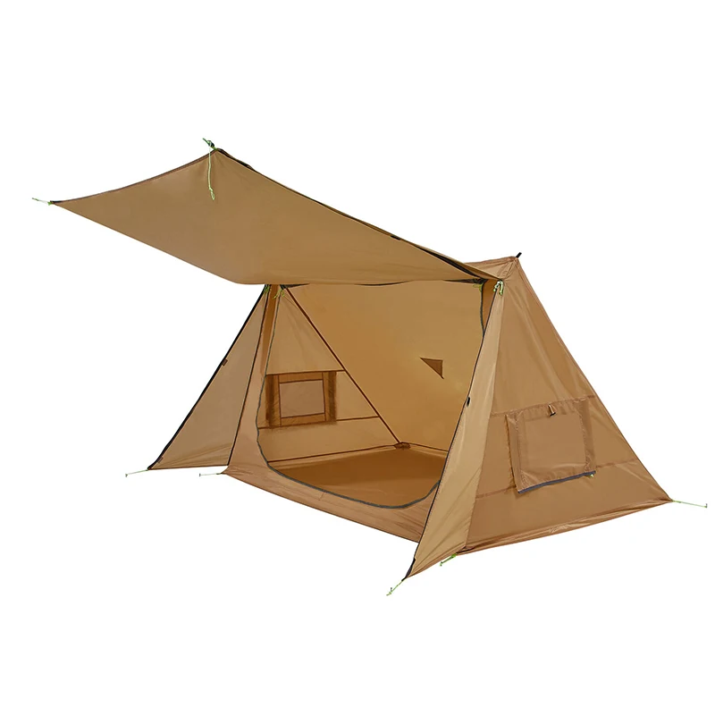 Outdoor Glamping Survival Backpack Tent - Bushcraft Shelter
