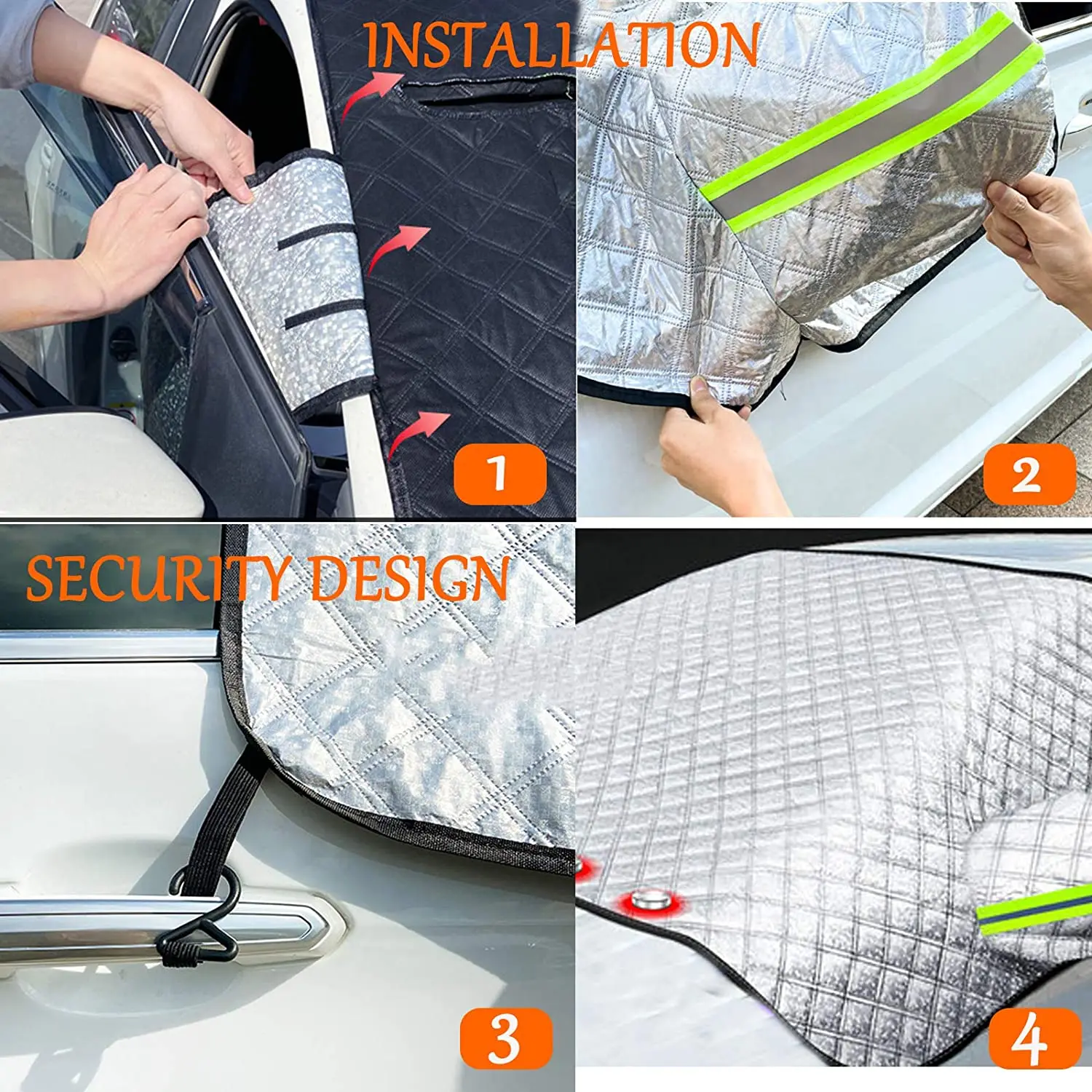 Aluminum Windshield Covers - Winter Protection for Cars