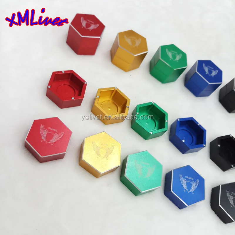 Xmlivet Magnetic Billiards Pool Cue Chalk Holders for Kamui