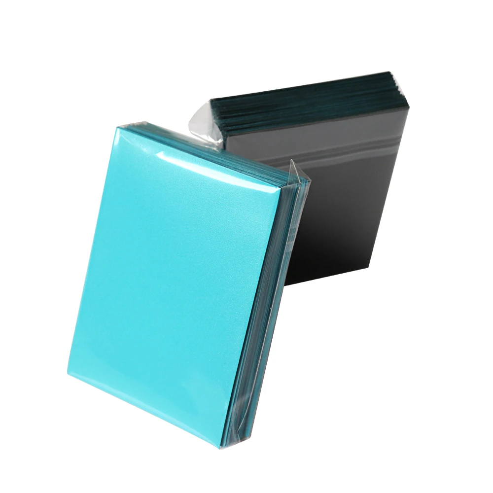 CKCS010 Light Blue Black-Lined Premium Anti-Glare Card Sleeves