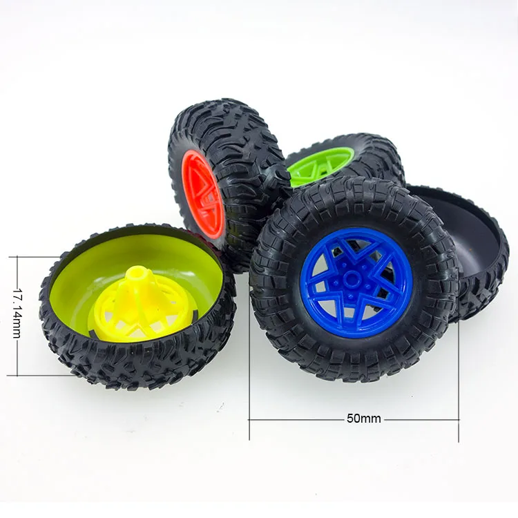 Durable TPR Plastic Wheels for Toy Cars & Remote Control Toys
