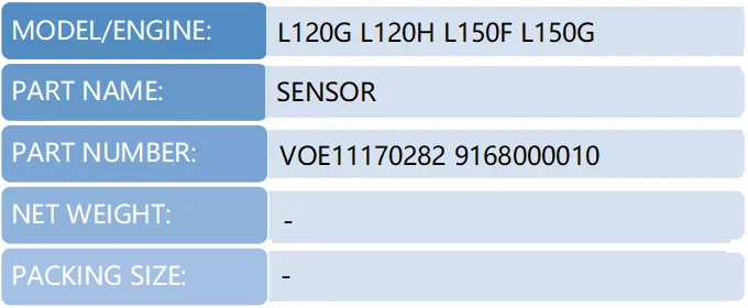 TOKFUNG SENSOR for L120G L120H L150F L150G - Reliable Performance