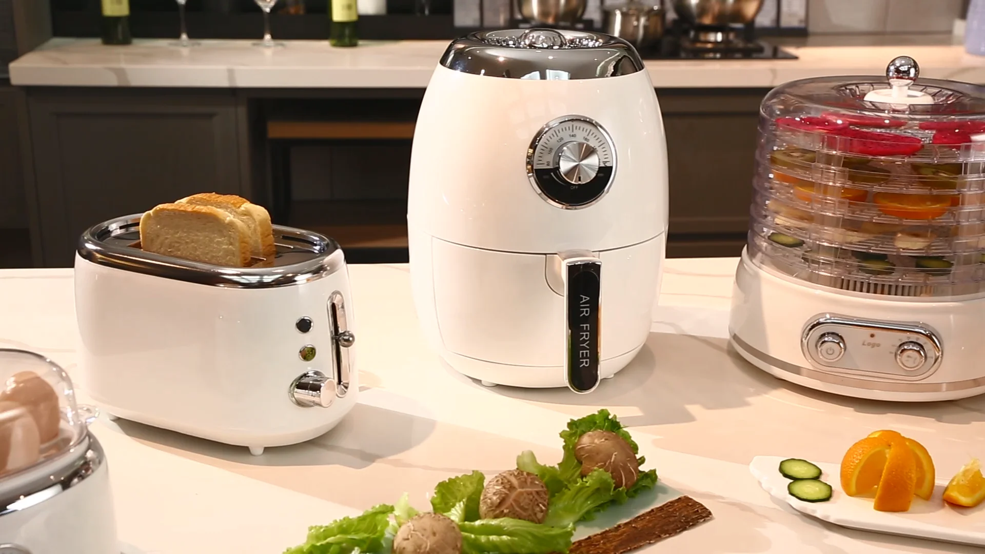 3 Liters 1350 Watts Knob Control Without Oil Double Nonstick Pots ...