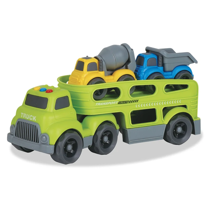 3PCS Kids Big Toy Cartoon Truck Set - Freewheel Fun