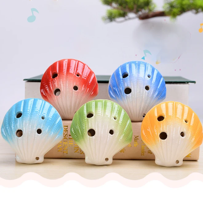 Hot Sell Student Ocarina 6-hole C Tune Shell Conch Ocarina Six-hole ...