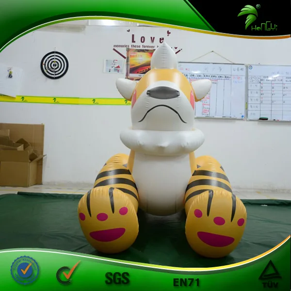 Yellow Cute Inflatable Rabbit Hongyi Animal Rabbite Giant Inflatable ...