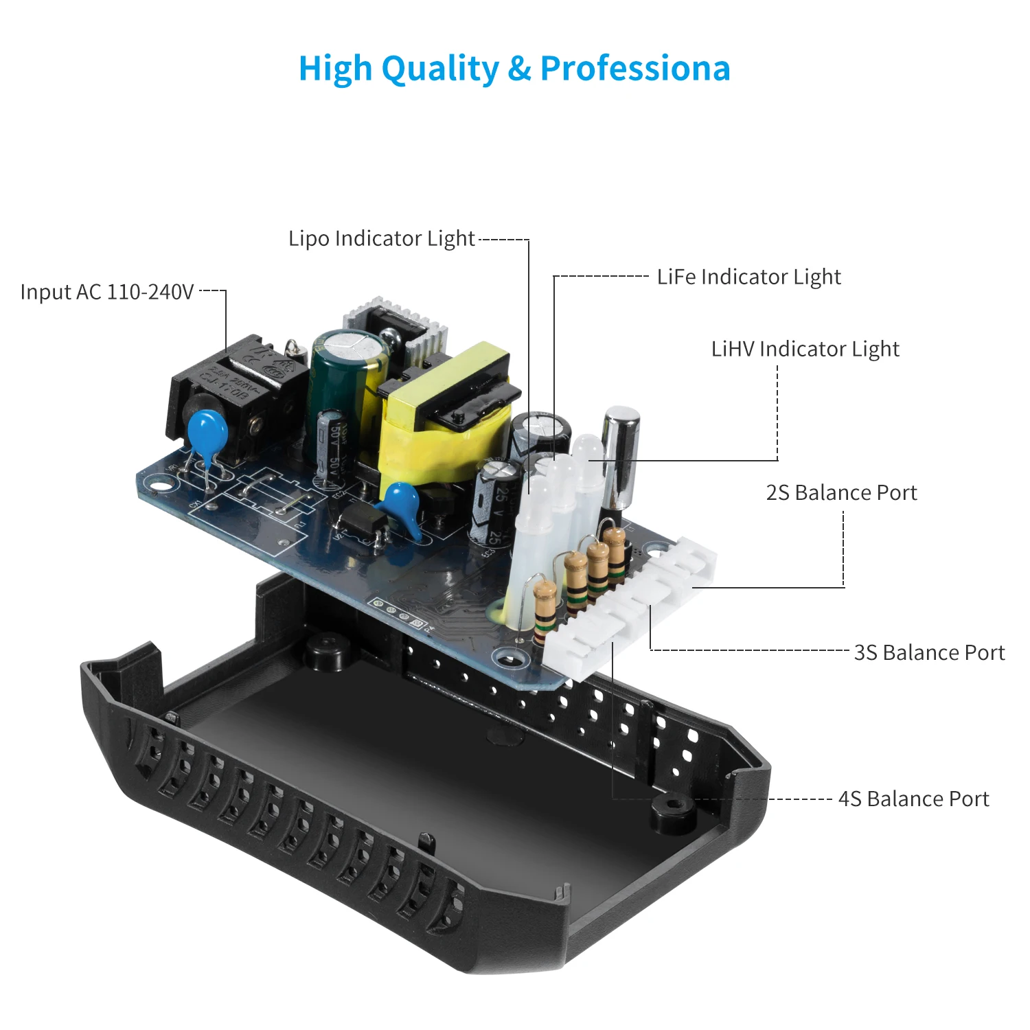 Lipo Battery Charger Htrc H4ac 20w Mini Charging Balance Charger For 2 ...