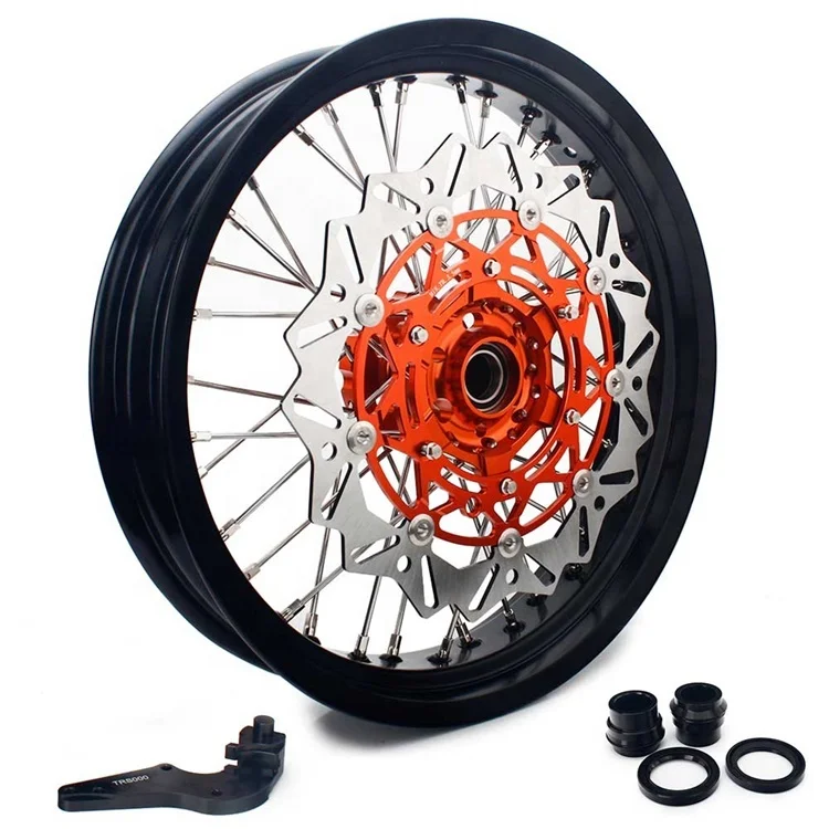 Motorcycle Aluminum Alloy Wheel Rim Set With Brake Disc For Ktm - Buy ...