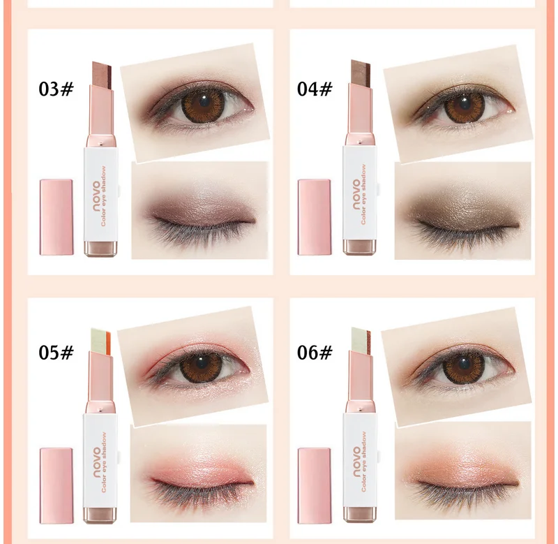 Hot Selling Eyeshadow Two-tone Eyeshadow Cosmetic Two-color Eyeshadow ...