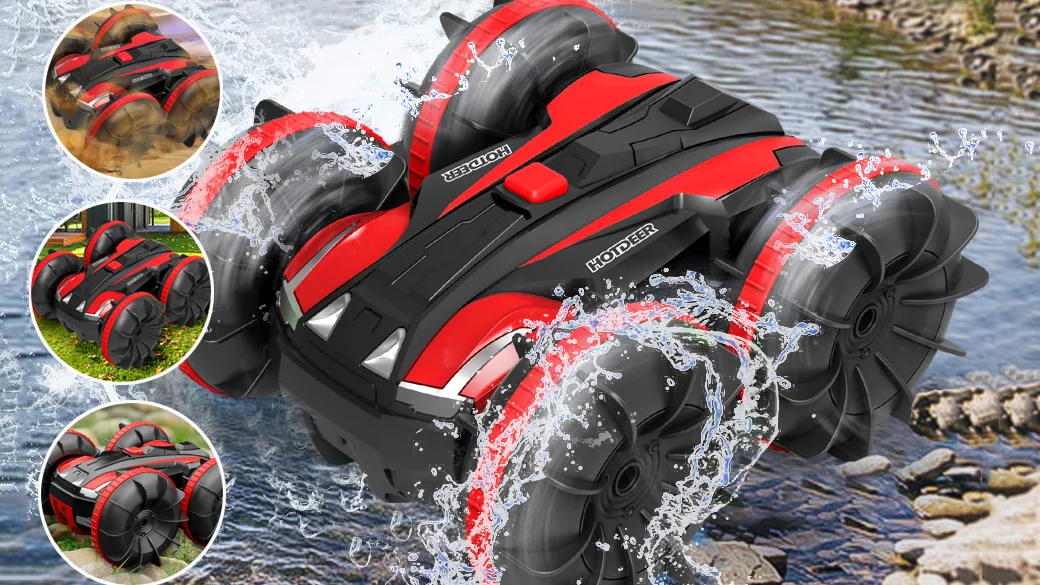 Amphibious Rc Car 2.4 Ghz Remote Control Boat Waterproof Rc Monster ...