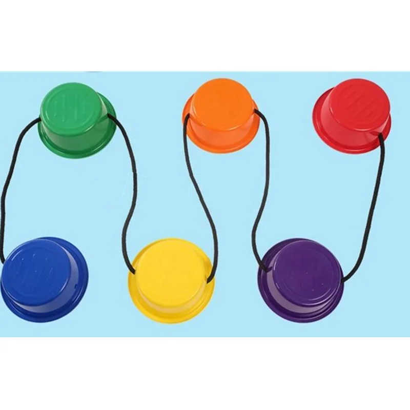 Kids Jumping Walking Stilts Balance Training Equipment Plastic Stepping ...