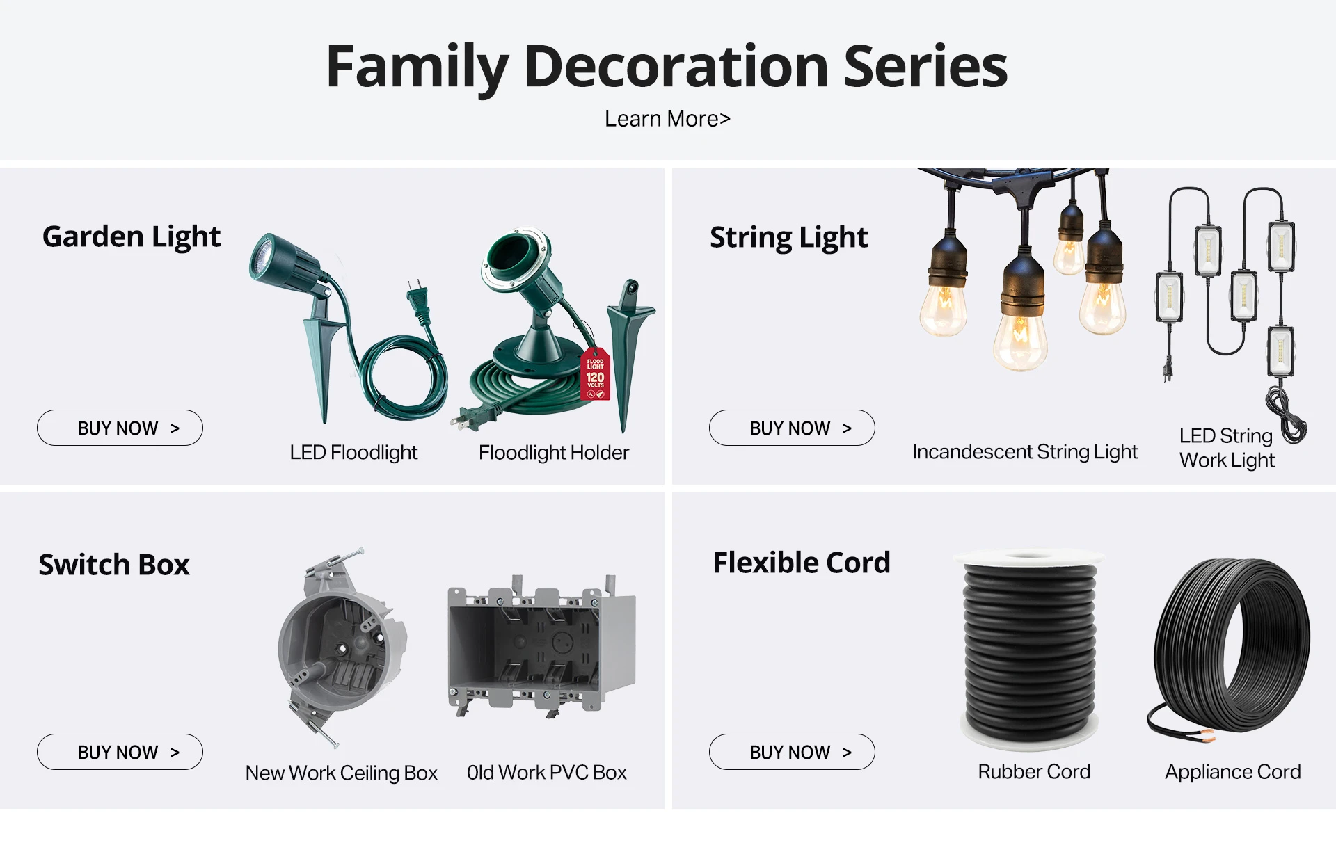 Ningbo Well Electric Appliance Co., Ltd. - Extension Cord, String Light