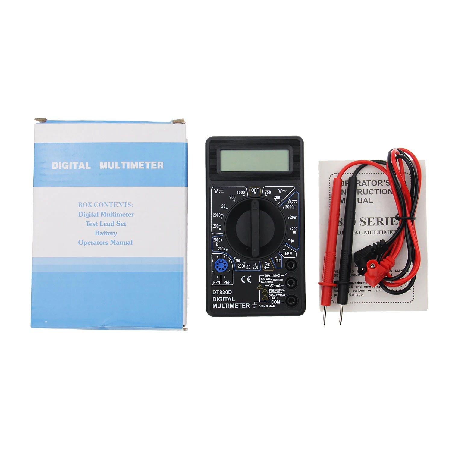 Portable Professional DT830D Multimeter - Reliable Testing