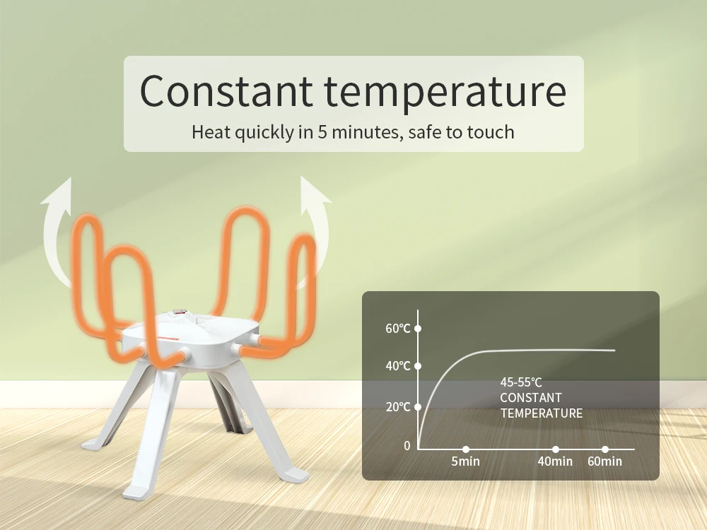 Boot Dryer Rack Free-standing Shoe Rack Heated Shoes Heater Shoes Dryer ...