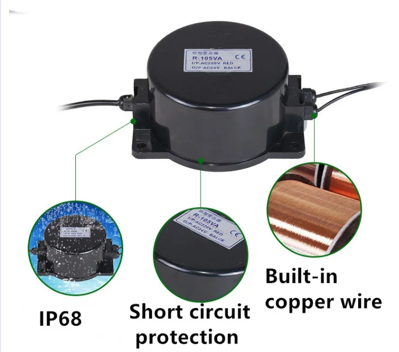 IP68 Grade Waterproof LED Driver - Efficient Pool Light Transformer