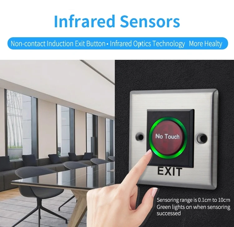 Smart Security Door Lock Contactless Touchless Access Control 12V 24V ...